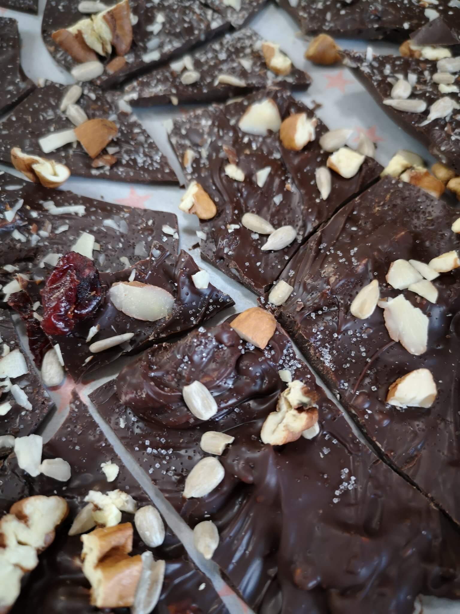 Chocolate con Sal y Nueces - Sana y Hermosa