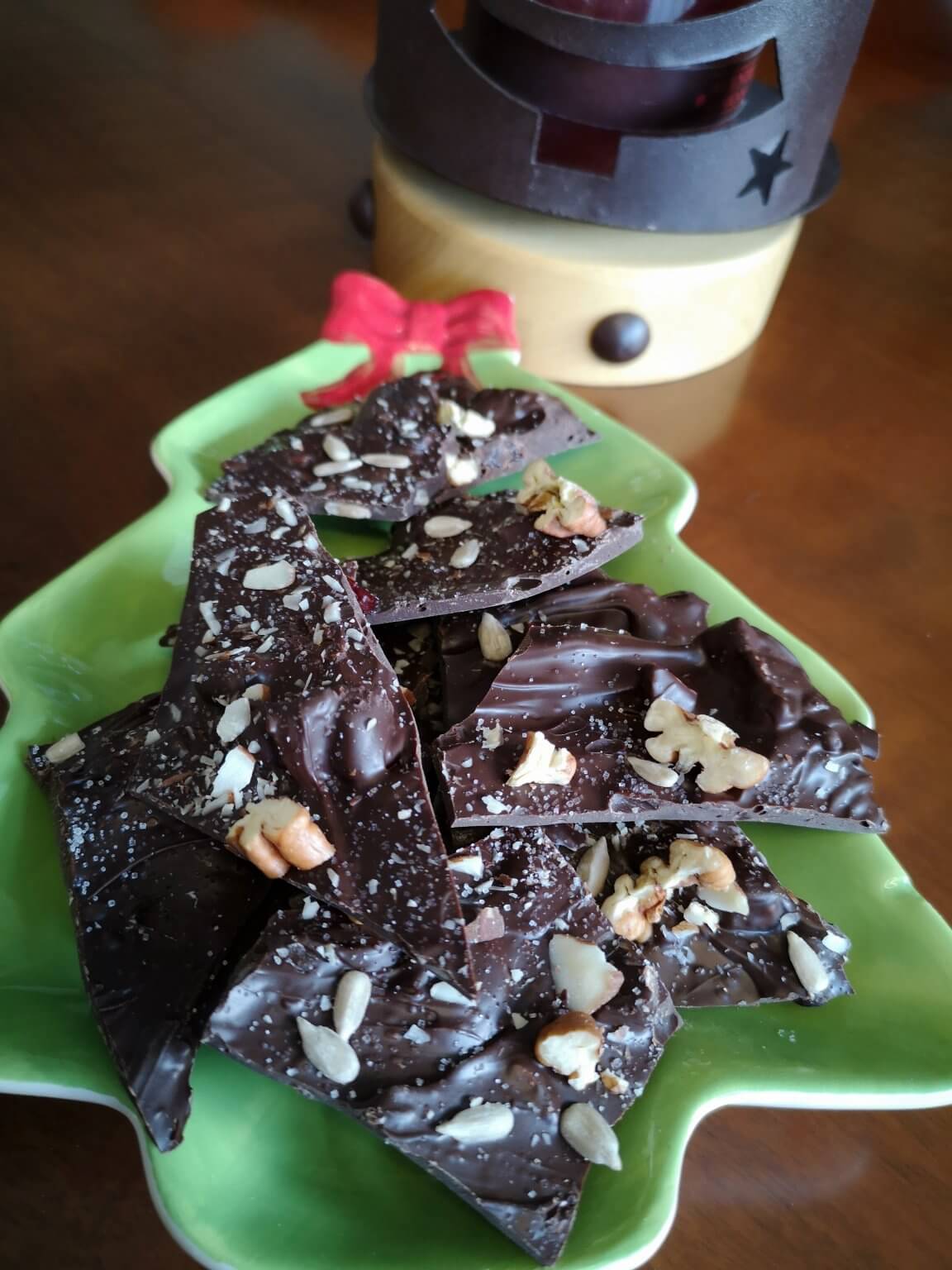 Chocolate con Sal y Nueces - Sana y Hermosa