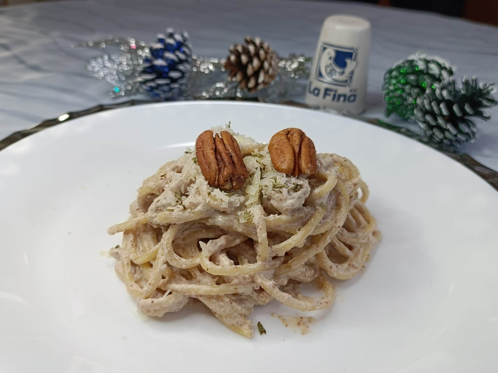 Pasta en Crema de Nuez - Sana y Hermosa