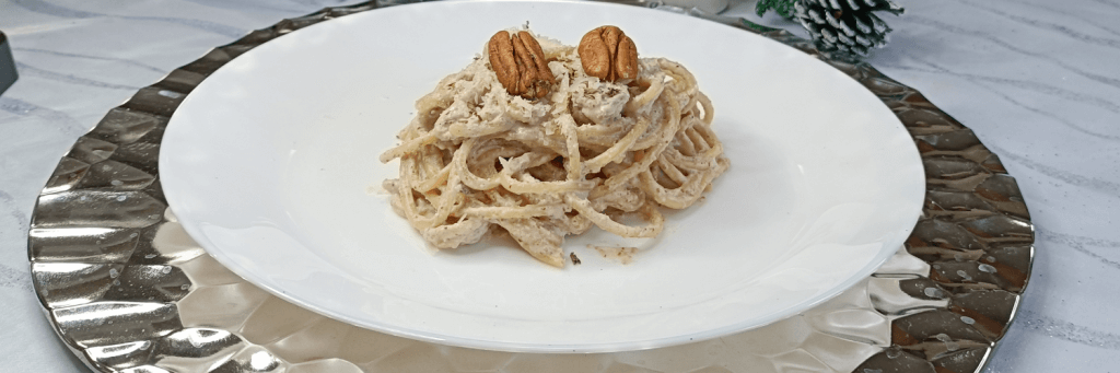 Pasta en Crema de Nuez - Sana y Hermosa
